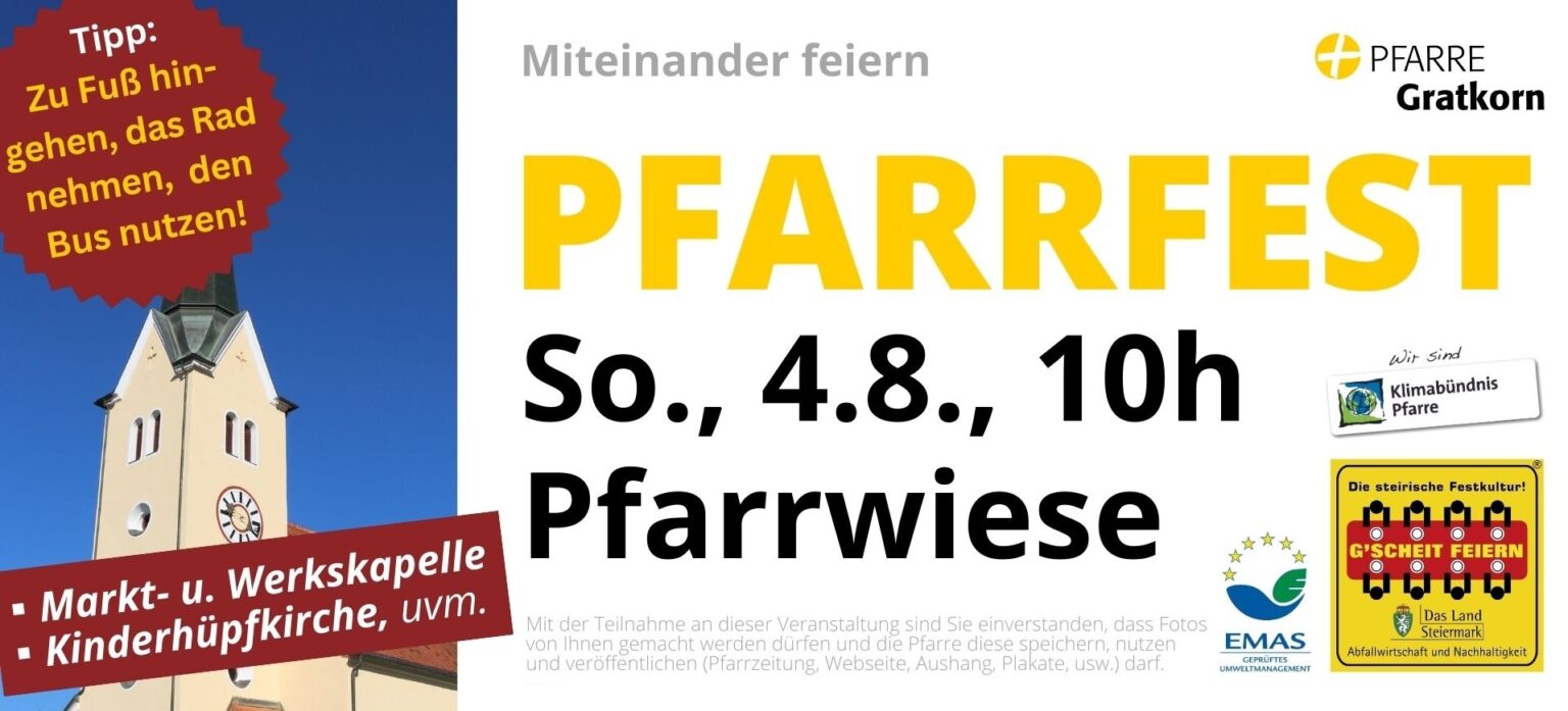 Pfarrfest 2024 - Pfarre Gratkorn St. Stefan